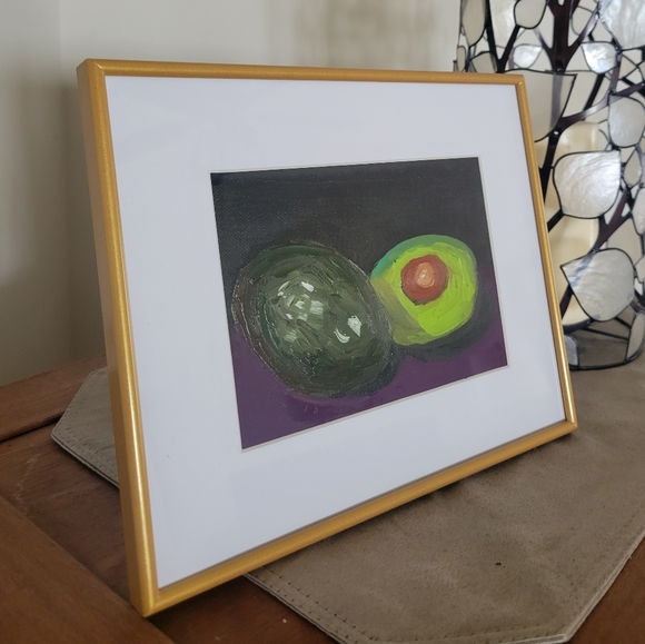 Wall Decor | Avocado Oil Painting On Panel In A 8x1 Frame | Poshmark